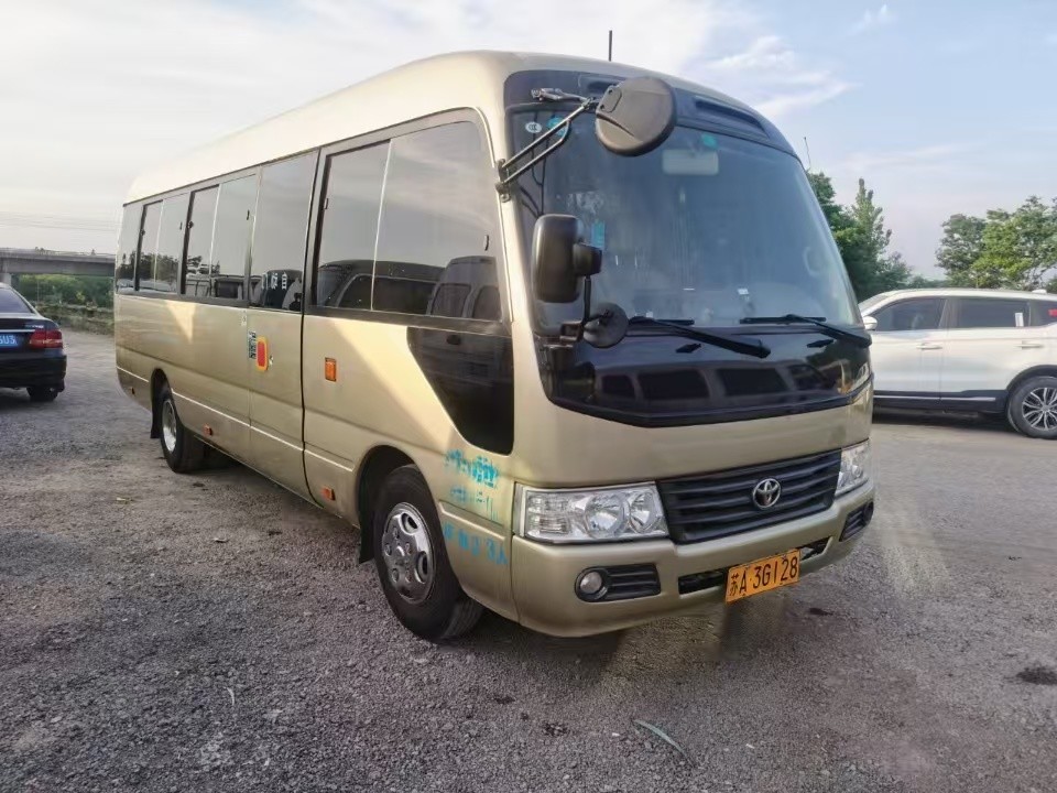 2TR Toyota Coaster Used Bus Medium Size V6 Toyota Coaster Bus